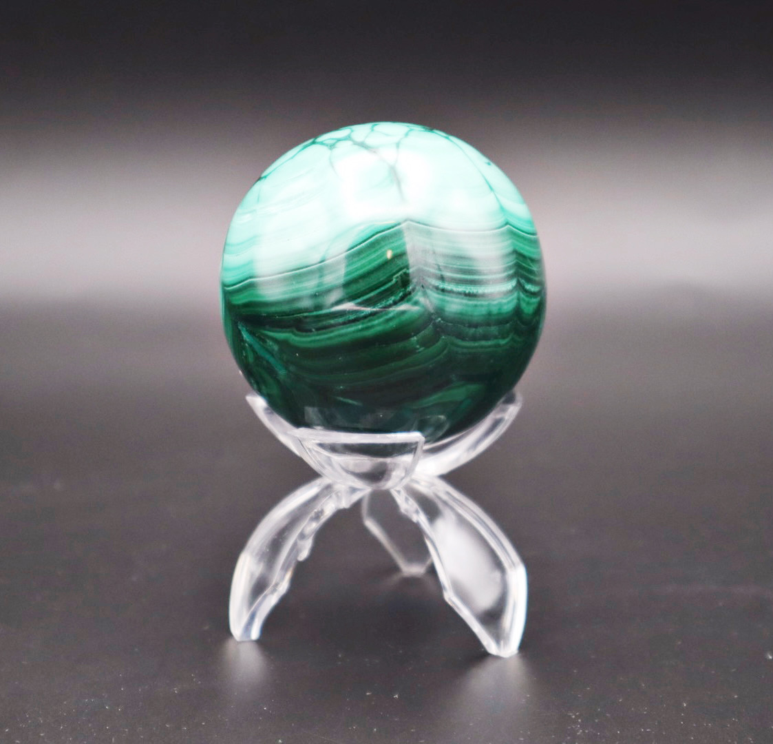 Malachite sphere - The Lizzadro Museum of Lapidary Art