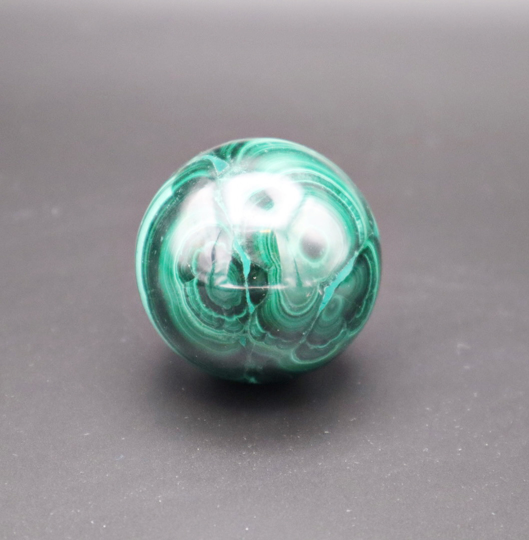 Malachite sphere - The Lizzadro Museum of Lapidary Art