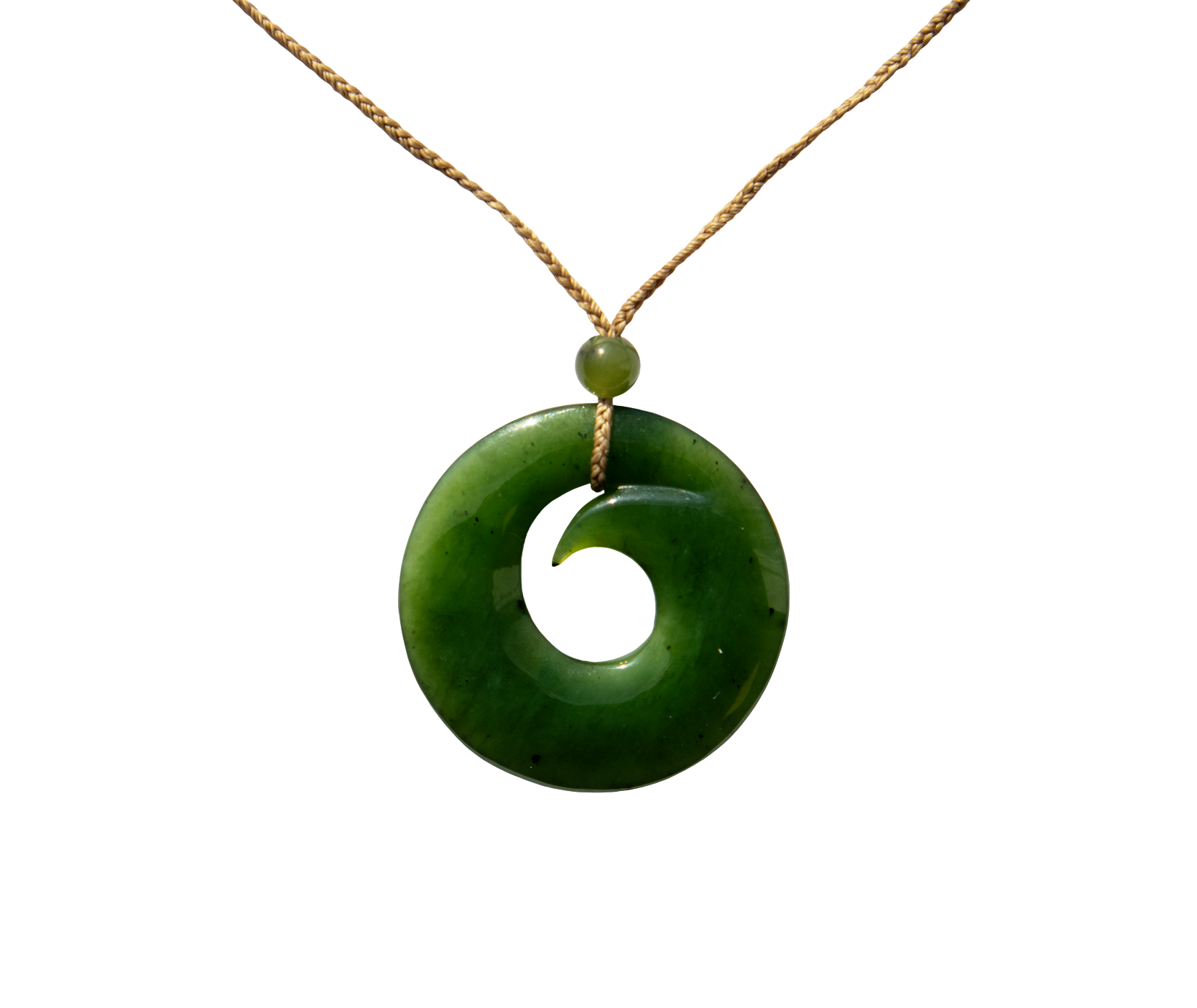 Polar Jade Maori Koru - The Lizzadro Museum of Lapidary Art